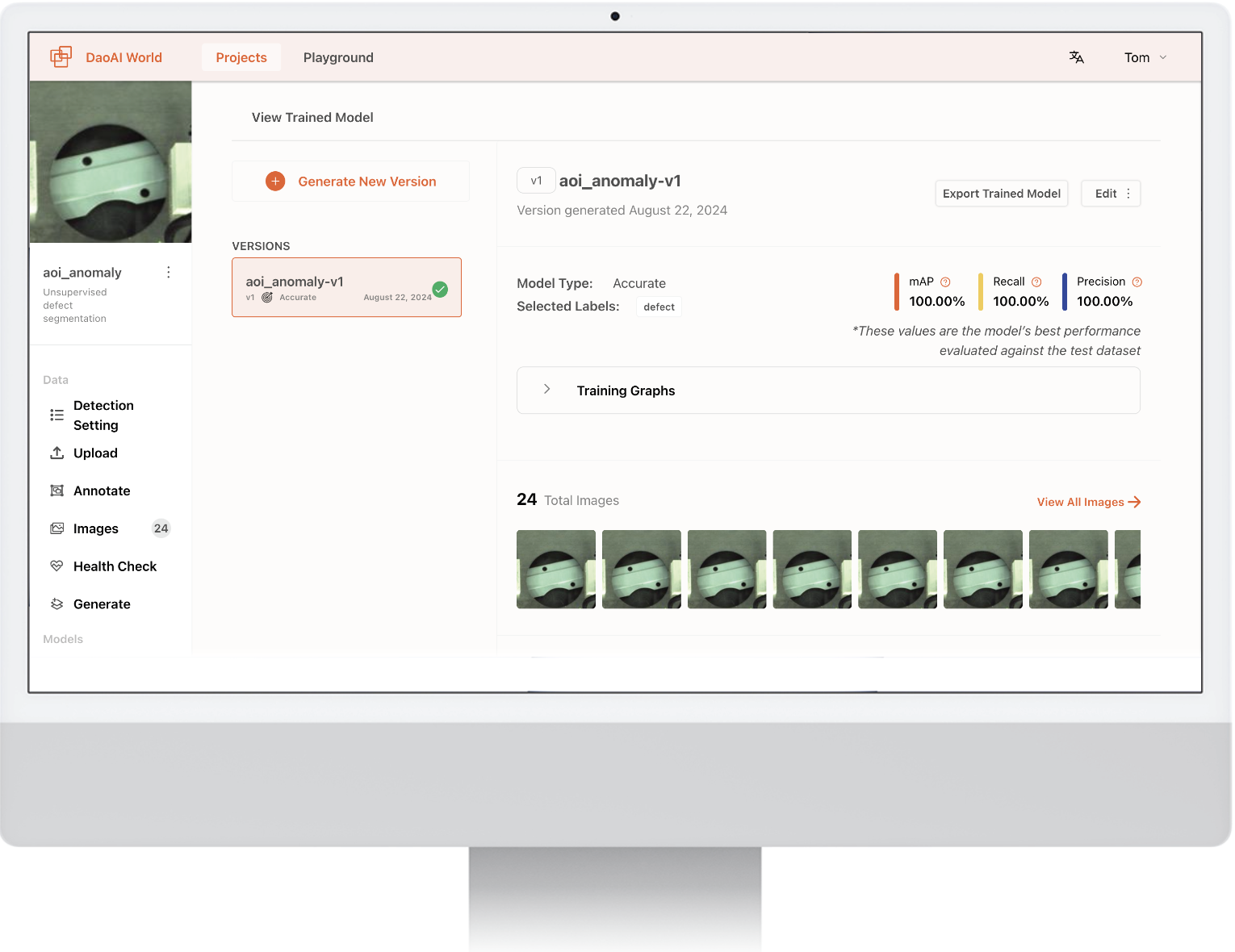 Daoai World Vision Ai Platform For Industrial Defect Detection